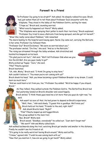 Pokemon Comprehension | Teaching Resources