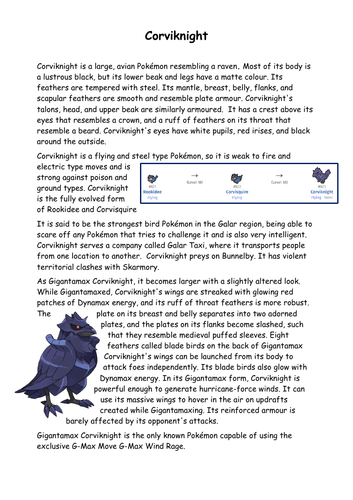 Pokemon Comprehension | Teaching Resources