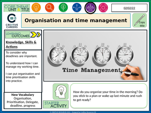 Organisation + Time Management | Teaching Resources