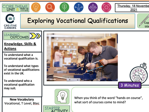 Vocational Qualifications Careers Lesson | Teaching Resources