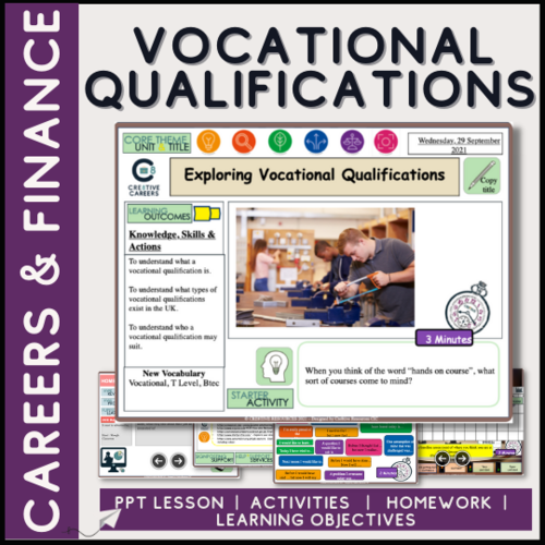 Vocational Qualifications Careers Lesson | Teaching Resources