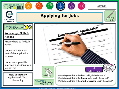Applying for Jobs | Teaching Resources