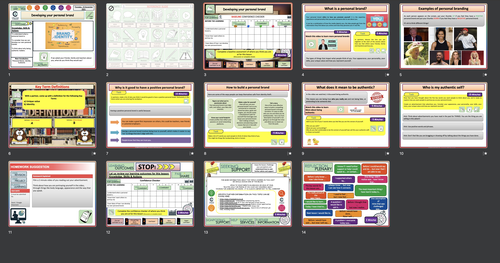 Personal Brand Careers Lesson | Teaching Resources