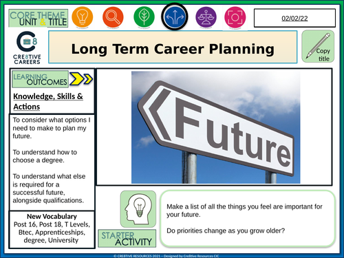 Long Term Career Planning | Teaching Resources