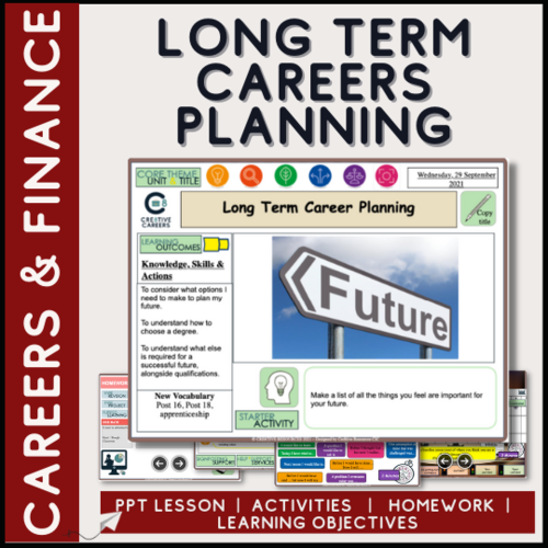 Long Term Career Planning | Teaching Resources