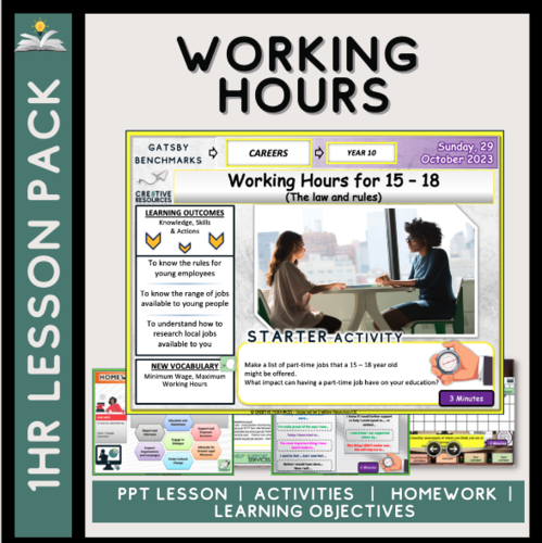 Working Hours for 15-18 Year Olds | Teaching Resources