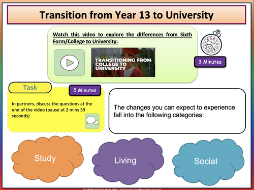 First week of university UNI | Teaching Resources