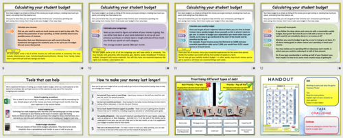 Budgeting for University Careers Lesson | Teaching Resources