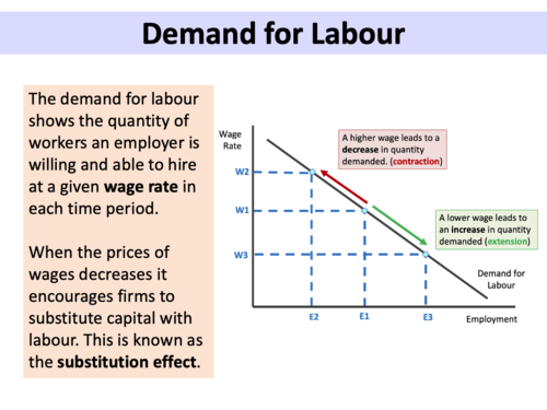 Demand for Labour - A level Economics | Teaching Resources