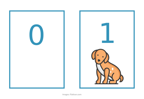 Number Cards 0-10 Pets | Teaching Resources