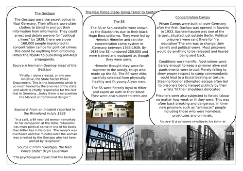 The Nazi Police State | Teaching Resources