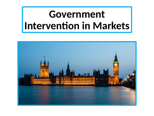 Government Intervention Lesson (Topic 3.6) - A level Economics ...