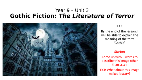 The Gothic | Teaching Resources