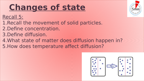KS3 - Changes in state lesson | Teaching Resources
