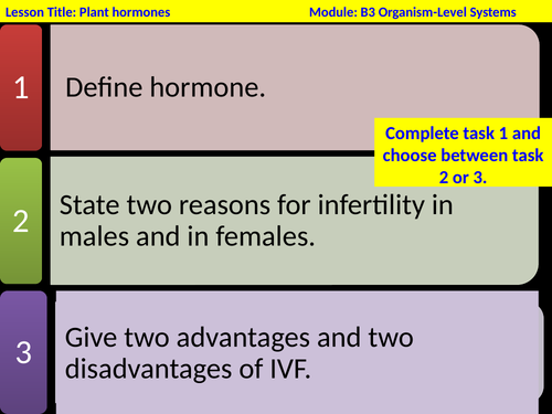 OCR A lesson on plant hormones | Teaching Resources