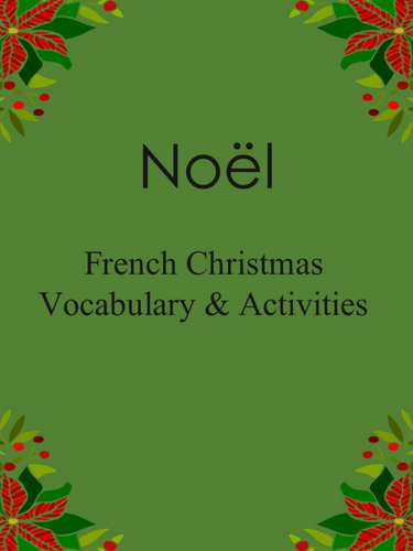Noël - Christmas Vocabulary and Activities | Teaching Resources