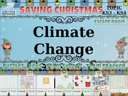 Climate Change Causes + Effects Escape Room | Teaching Resources