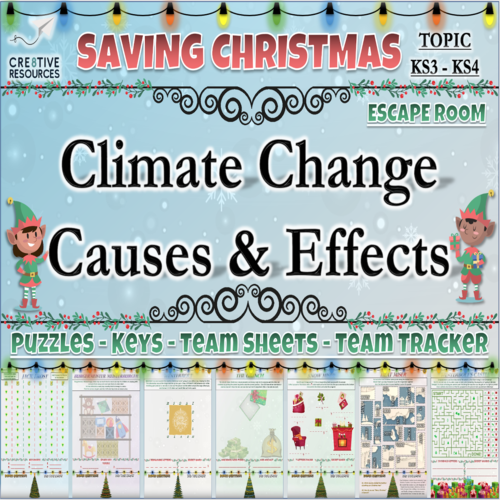 Climate Change Causes + Effects Escape Room | Teaching Resources