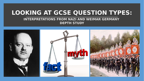 COMPLETE SET OF REVISION LESSONS FOR THE SKILLS FOR GCSE - WEIMAR AND ...