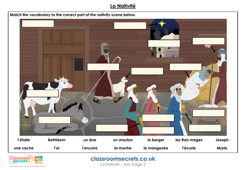 KS2 La Nativité French Activity | Teaching Resources