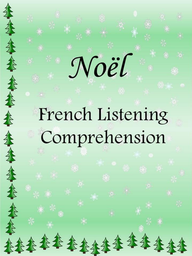 Noël - French Christmas Listening Comprehension Activities | Teaching ...