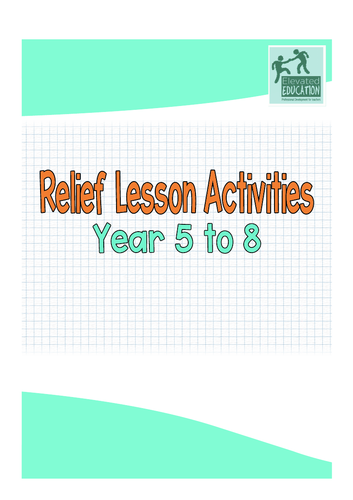 Relief / Cover Lesson Worksheet Bundle | Teaching Resources