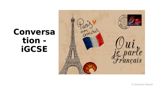 New spec iGCSE French Oral Conversation + Roleplay | Teaching Resources