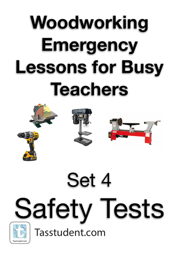 Woodwork Lessons for Busy Teachers - Set 4 "Printable Safety Tests ...