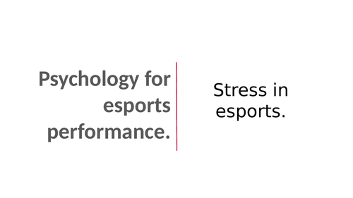 Esports Psychology - FULL UNIT - Learning Outcome A, B & C | Teaching ...