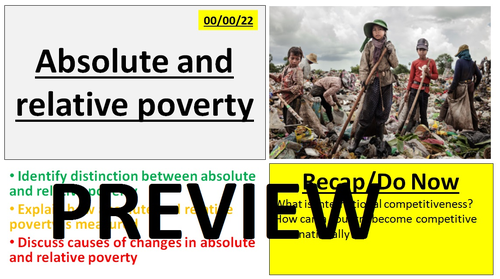 4.2.1 Absolute and relative poverty - Theme 4 Edexcel A Level Economics ...
