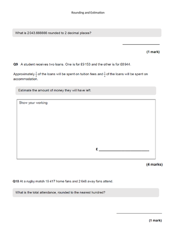 Functional Skills Maths Level 1 Exam questions by Topic | Teaching ...