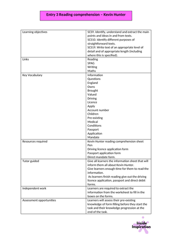 Reading comprehension - Life skills | Teaching Resources