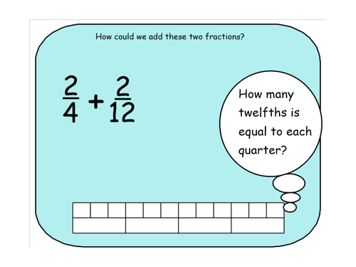 adding-fractions-different-denominators-teaching-resources