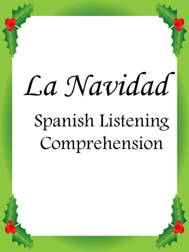 La Navidad - Spanish Listening Activities | Teaching Resources