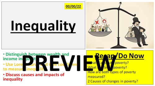 4.2.2 Inequality - Theme 4 Edexcel A Level Economics | Teaching Resources