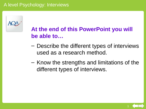 Psychology: Research Methods: Questionnaires & Interviews | Teaching ...