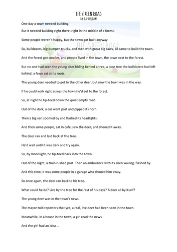 The Green Road (Video Story) - Literacy /Environmental Issues/ COP26 ...
