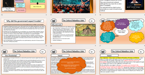 The Oxfordshire (1596) Rebellion | Teaching Resources