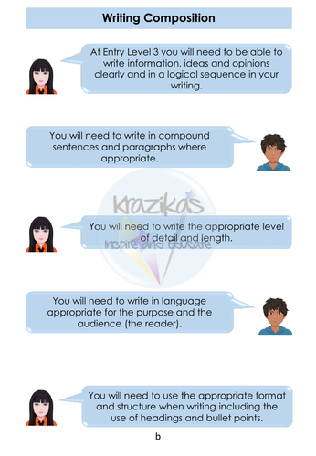 English Functional Skills - Entry Level 3 - Writing Composition ...