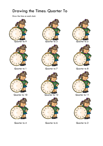 Telling the Times: Quarter Past and Quarter To | Teaching Resources