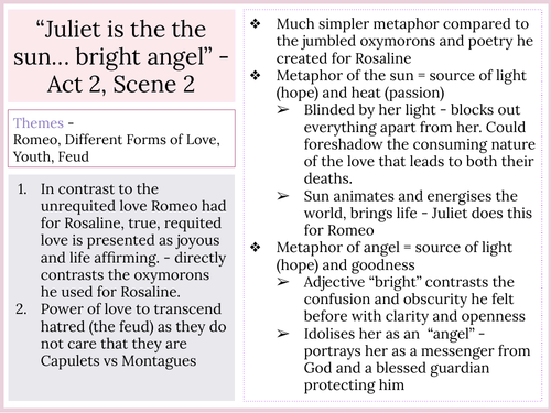 GCSE ENGLISH LIT-ROMEO AND JULIET QUOTES | Teaching Resources