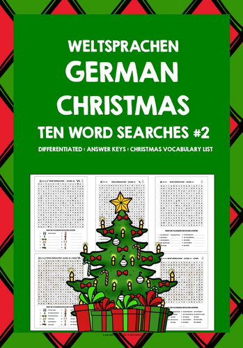 GERMAN CHRISTMAS WORD SEARCHES #2 | Teaching Resources