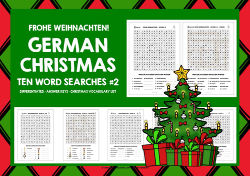 GERMAN CHRISTMAS WORD SEARCHES #2 | Teaching Resources
