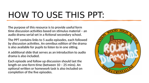 KS3 FORM TIME ACTIVITY – PPT WITH AUDIO | Teaching Resources