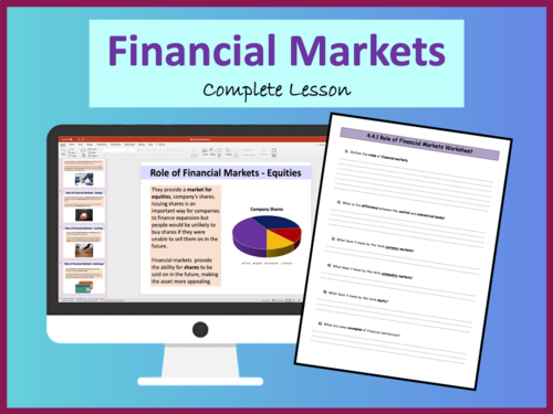 Financial Markets - A Level Economics | Teaching Resources