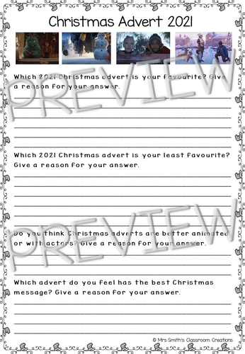 Christmas Adverts 2021 | Teaching Resources