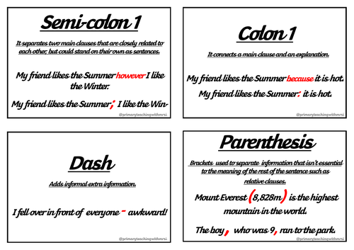 Grammar and Punctuation posters | Teaching Resources