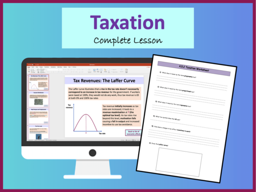 Taxation - A Level Economics | Teaching Resources