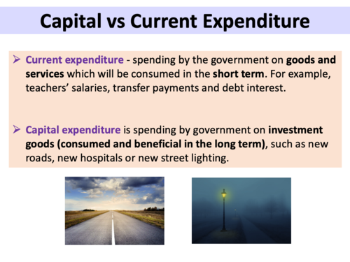 Public Expenditure - A Level Economics | Teaching Resources