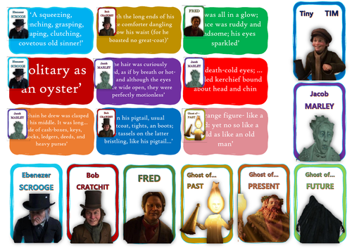A Christmas Carol Match-Up task | Teaching Resources